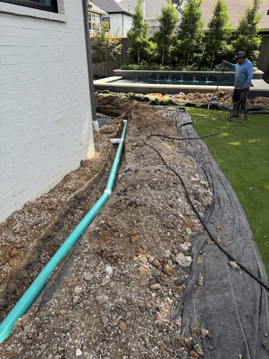 Yard and Landscape Drainage Service Company University Park – Dallas ...