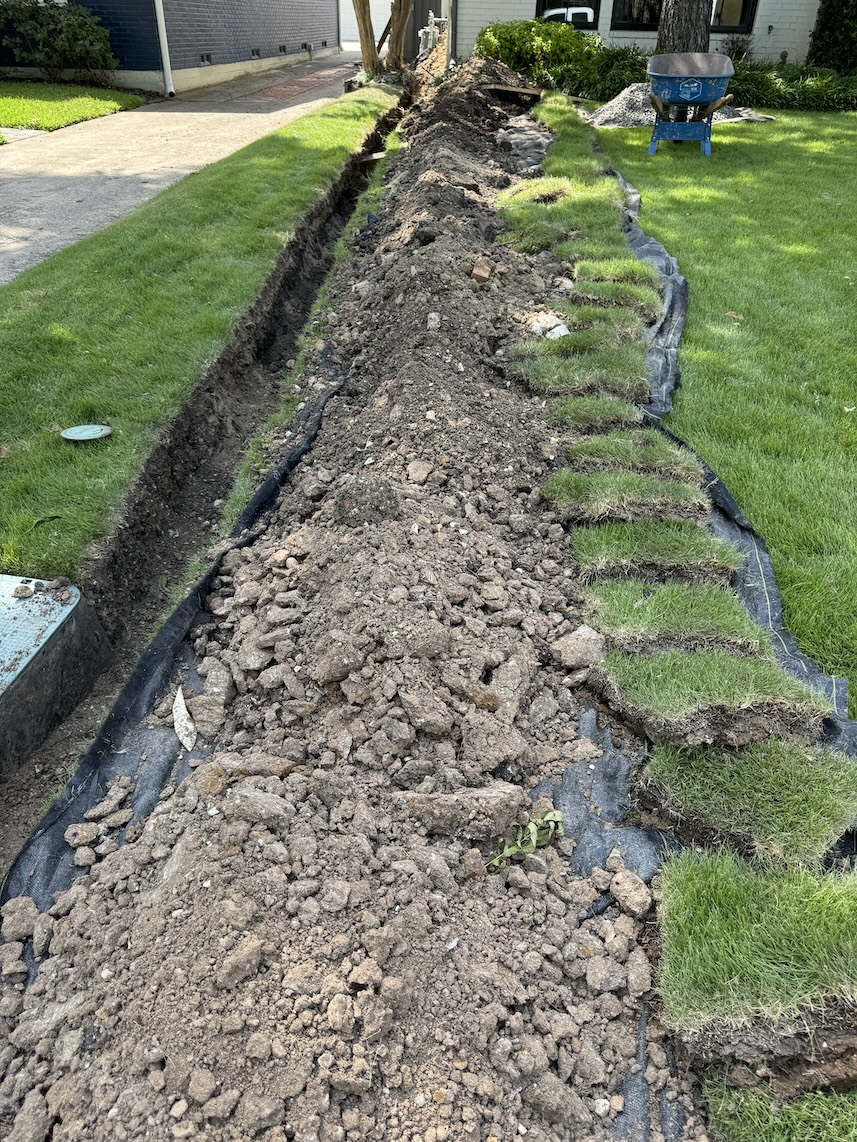 Yard and Landscape Drainage Service Company University Park – Dallas ...